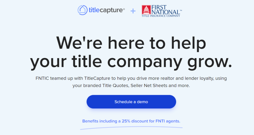 Title Insurance - First National Title Insurance Company